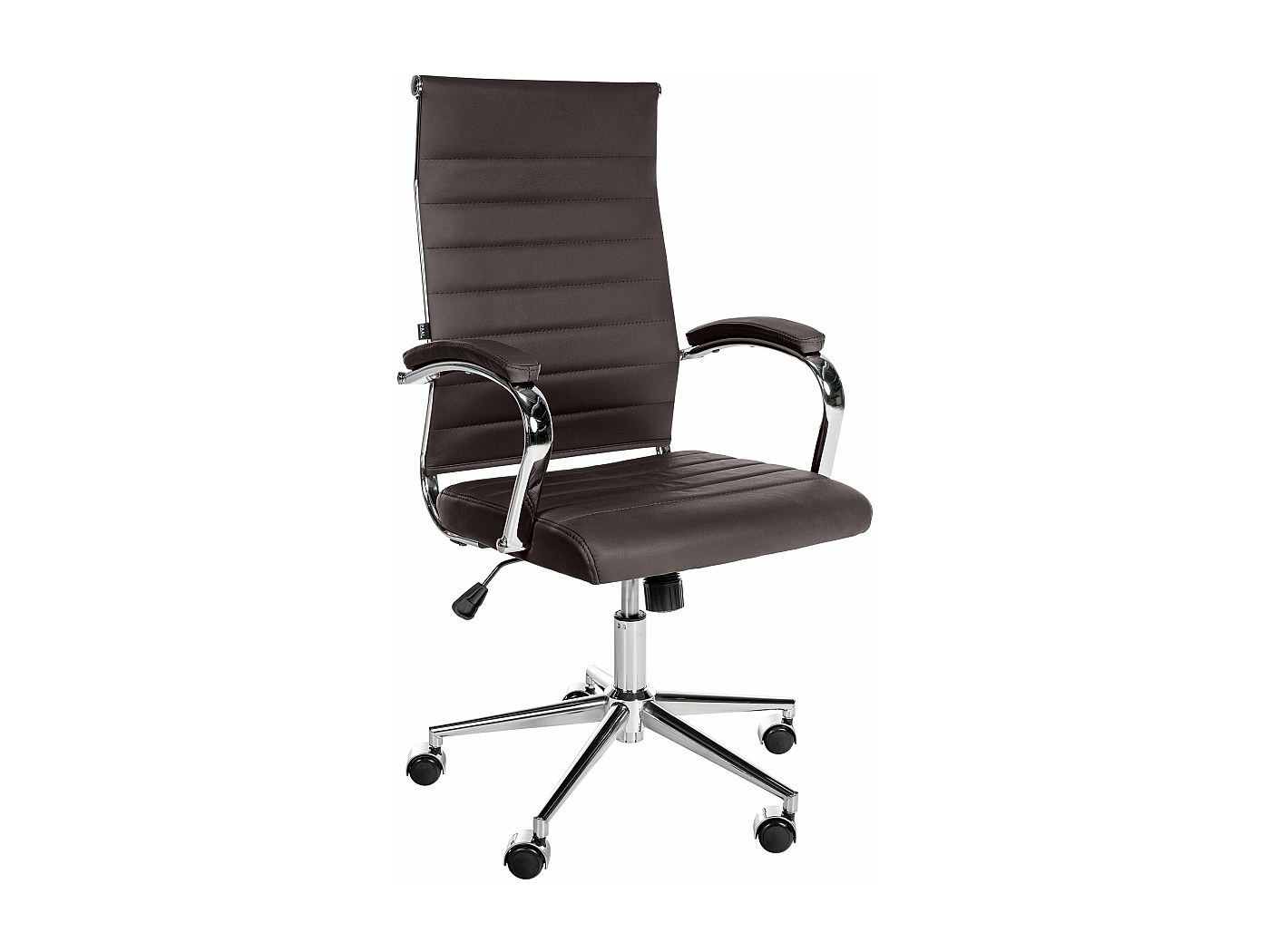 Cadeira de Escritório Mollis em Couro Verdadeiro Ergonômica e Luxuosa