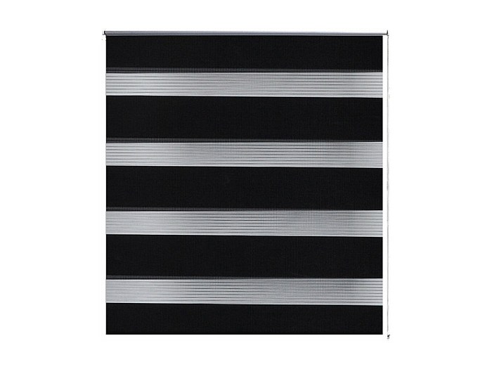 Persiana enrollable negra tamizada 80 x 150 cm cortina de ventana ...