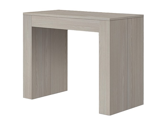Console à rallonge en bois, finition orme perlé 90×45-90×300 cm - LERICI