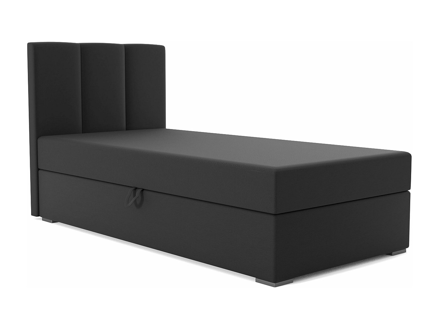 LIT BOXSPRING avec coffre de rangement Monaco Mini Basic côté gauche ...