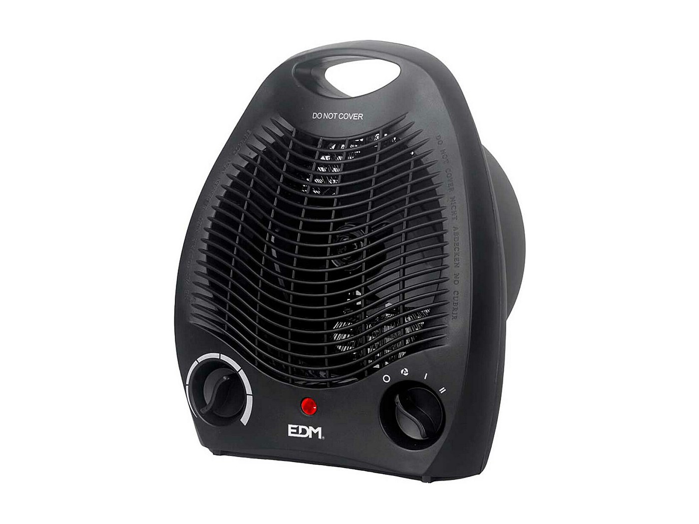 Calefactor ventilador EDM 2000W diseño vertical negro