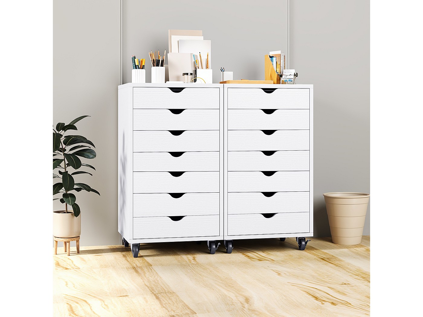 YITAHOME Armoire de classement - 7 tiroirs - Armoire de Rangement ...