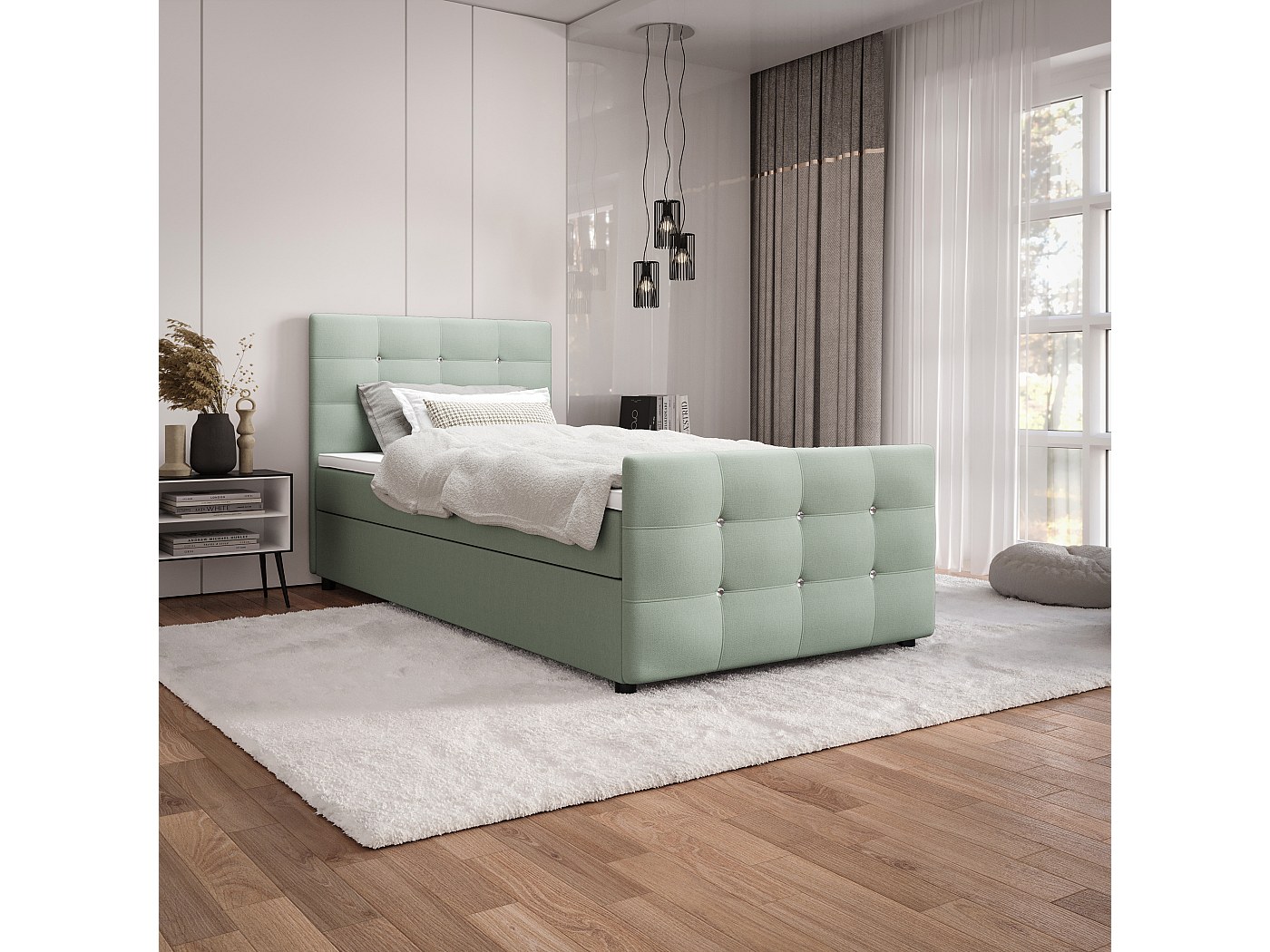 Łóżko kontynentalne KLEO mini 90x200 Cosmic 16