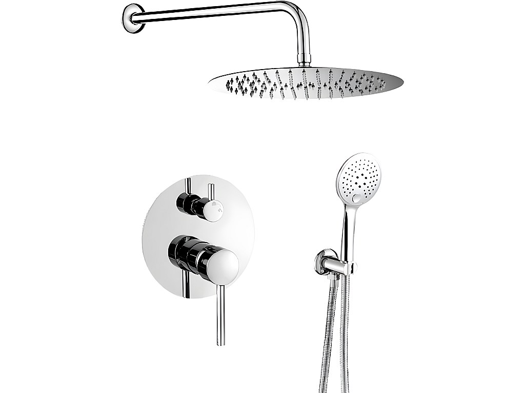 Kit de douche à encastrer LENA chromé