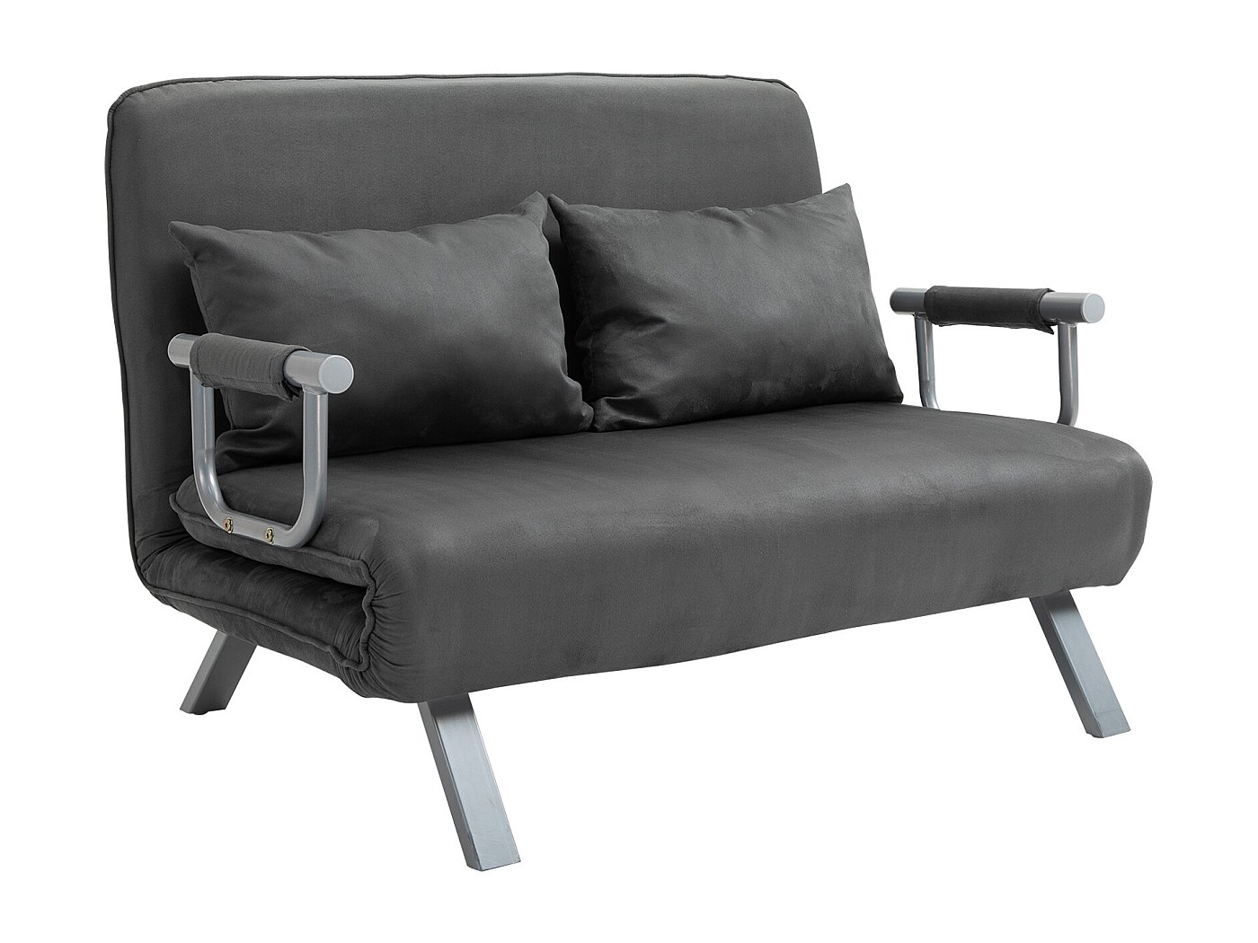 Canapé convertible 2 places avec accoudoirs, design moderne, 3-en-1 ...