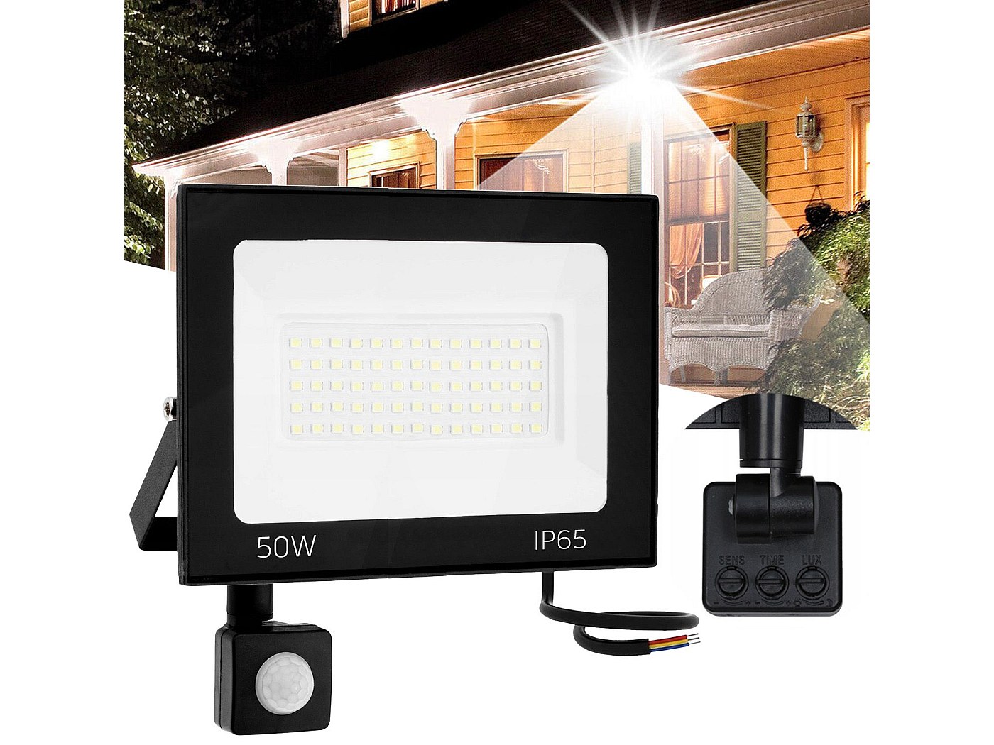 Foco Halógeno De Superficie Para Exterior Toolight Rsl008-50Ns Black