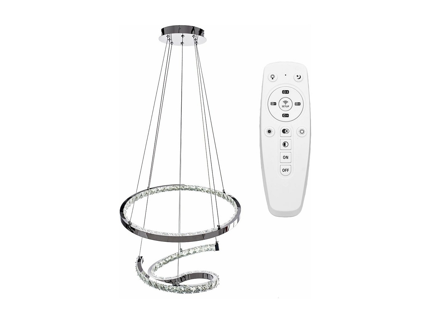 Hanglamp Toolight Led App773-2Cp Light Grey