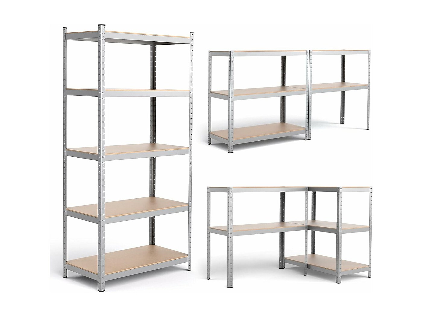 Étagère de Rangement à 5 Niveaux 46 x 91 x 183 cm, Charge Lourde Totale 1325 kg (265 kg par ...