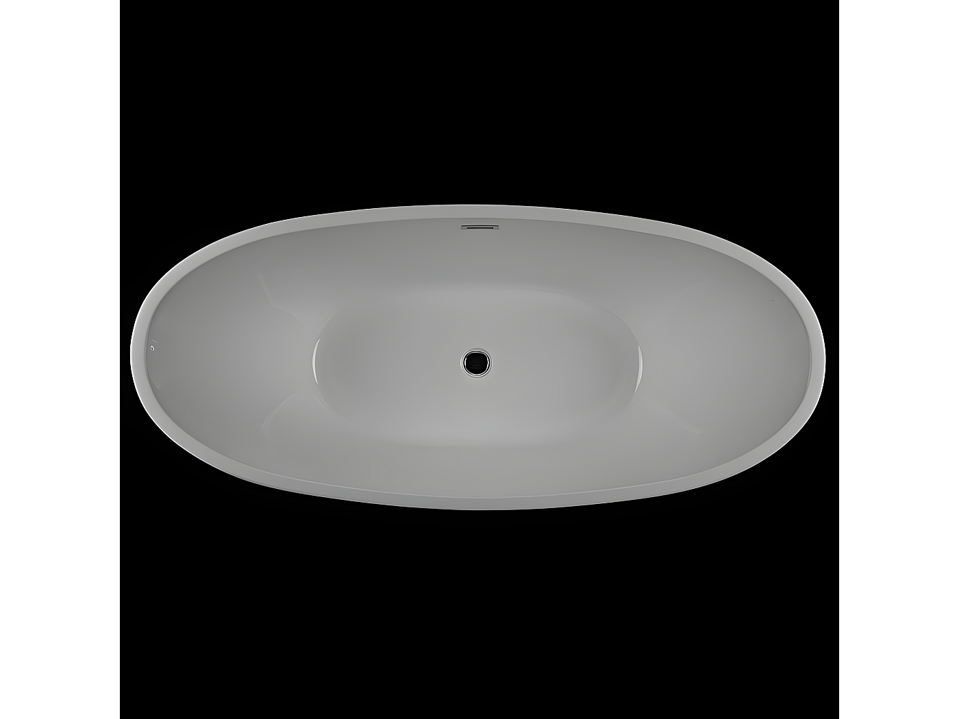 Vasca freestanding ovale BRIGHTON bianca 170 cm