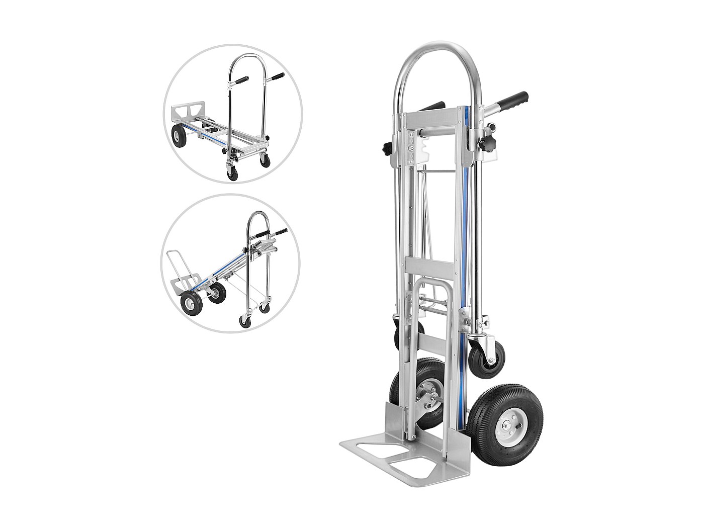 Chariot de Manutention à Main en Aluminium 3-en-1 SucceBuy, Capacité de ...