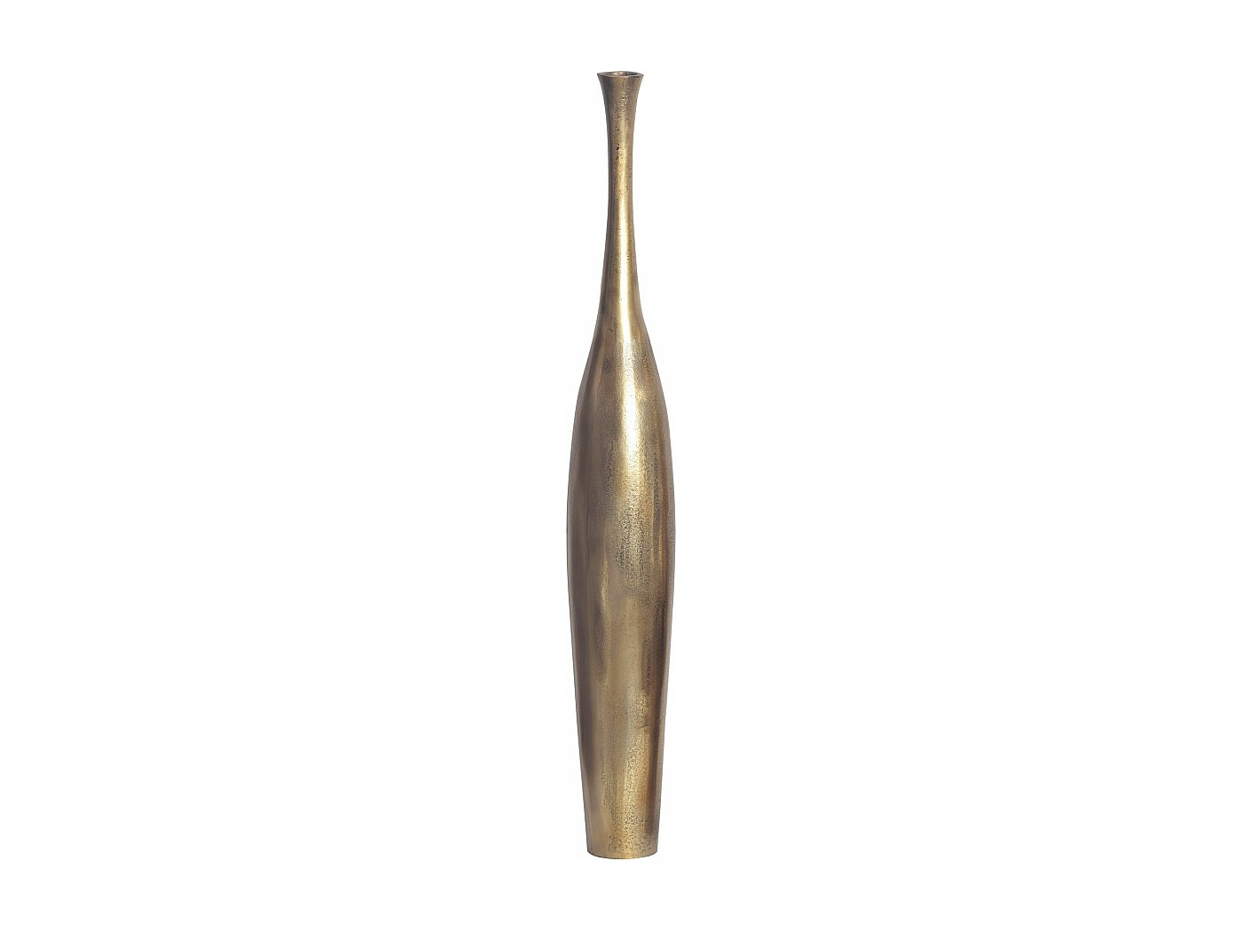 Vase à Fleurs Décorative Aluminium Grand de Sol Métal doré XXL Moderne