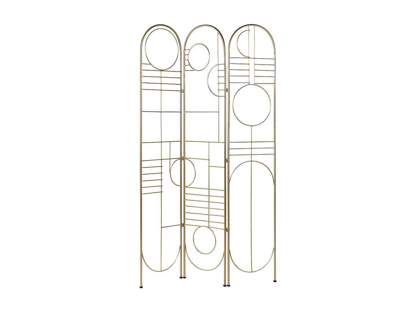 Biombo com 3 painéis TURANIA Dourado