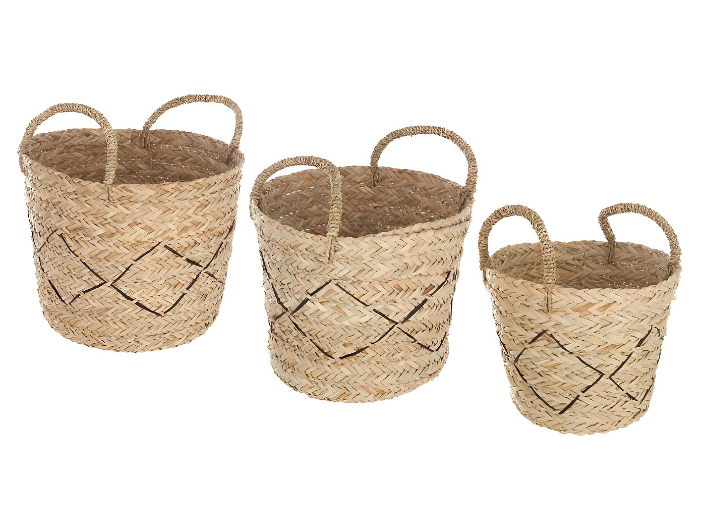Set de 3 Paniers de rangement en Osier Nomade