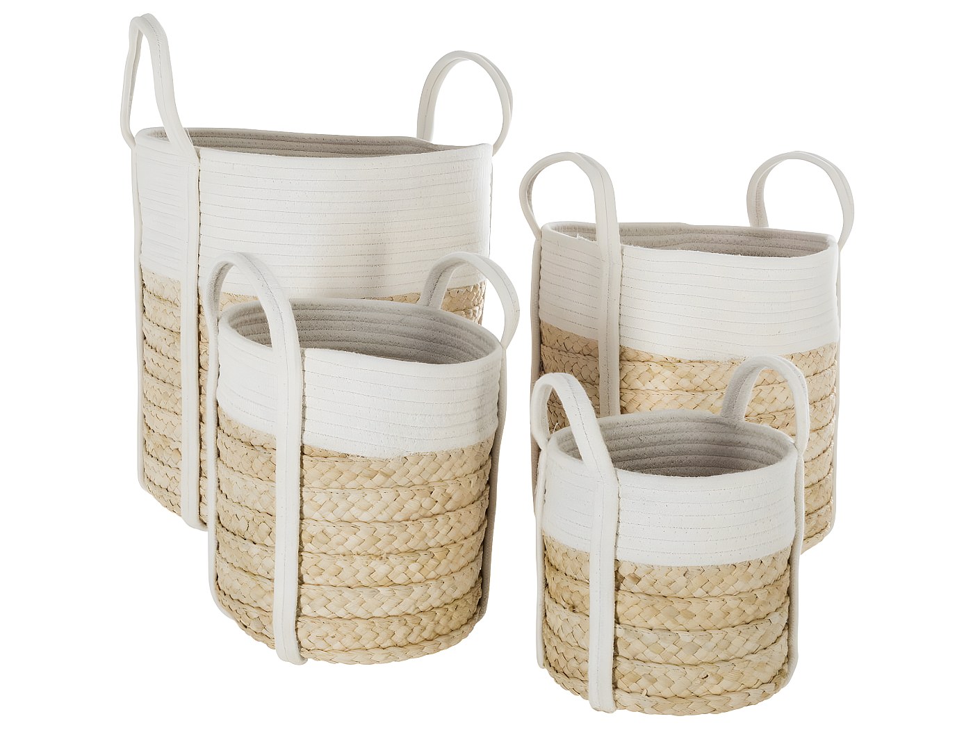 Set de 3 Paniers de rangement en Coton