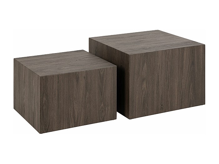 Dice table basse marron.