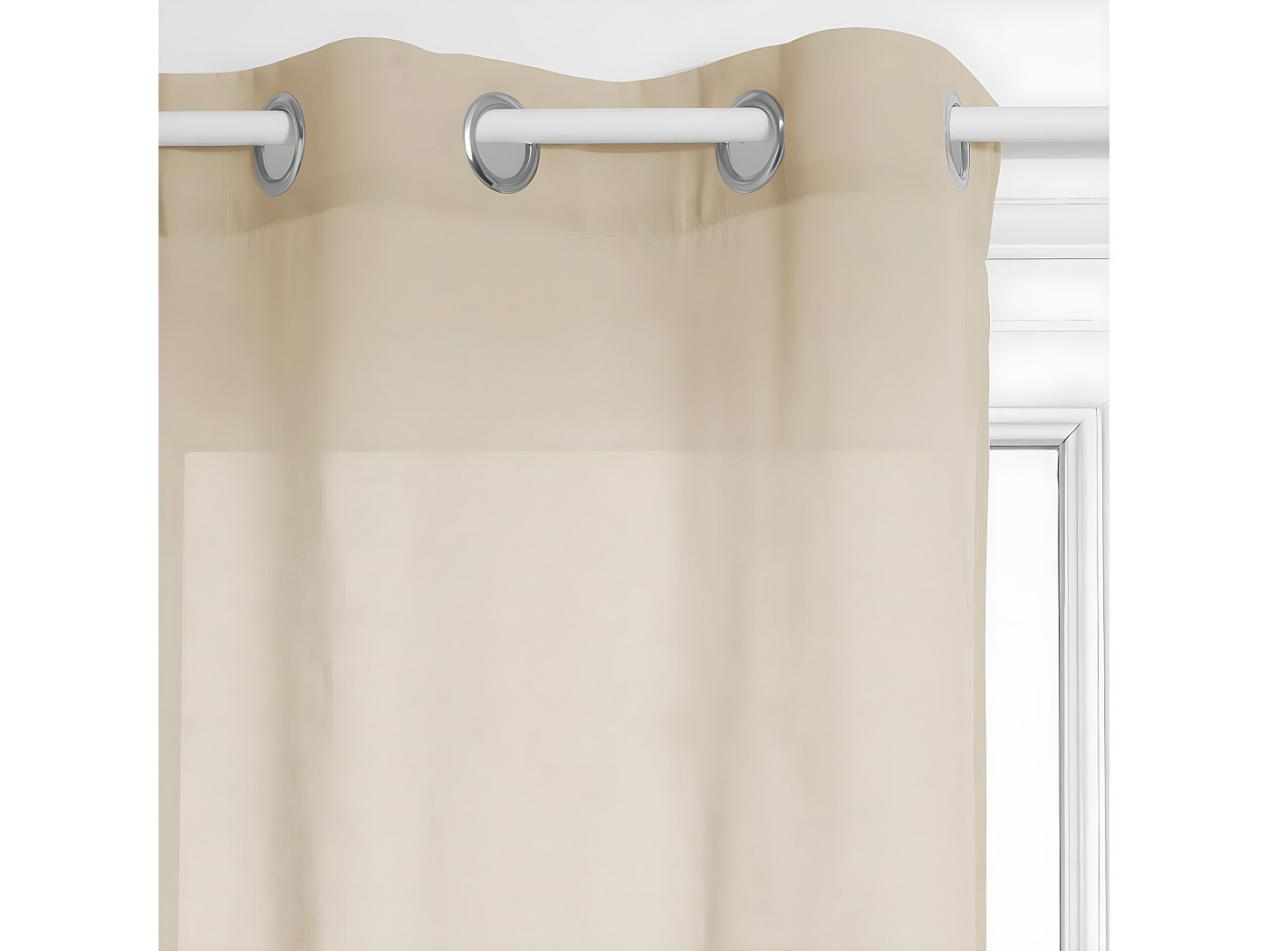 Voilage Beige Lin Ana 140 x 240 cm