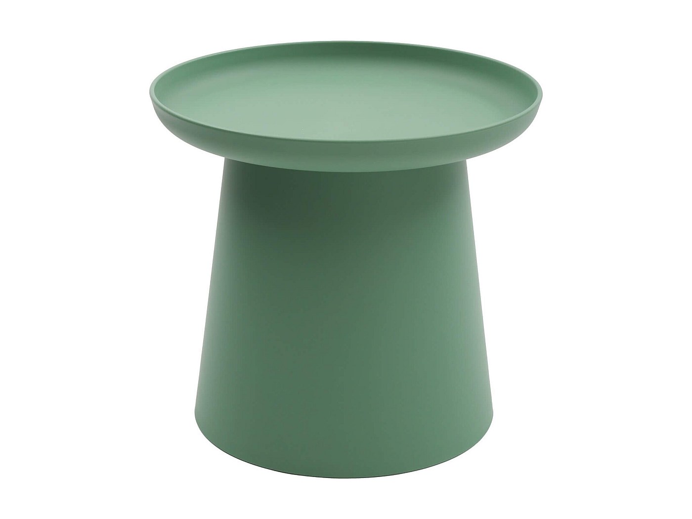 Table basse ronde en polypropylène, Vert, 50x50x46 cm - IBIZA