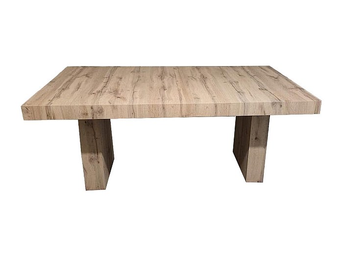 Table à rallonge en bois chêne noué 160x90 cm - 410x90 cm - JESOLO