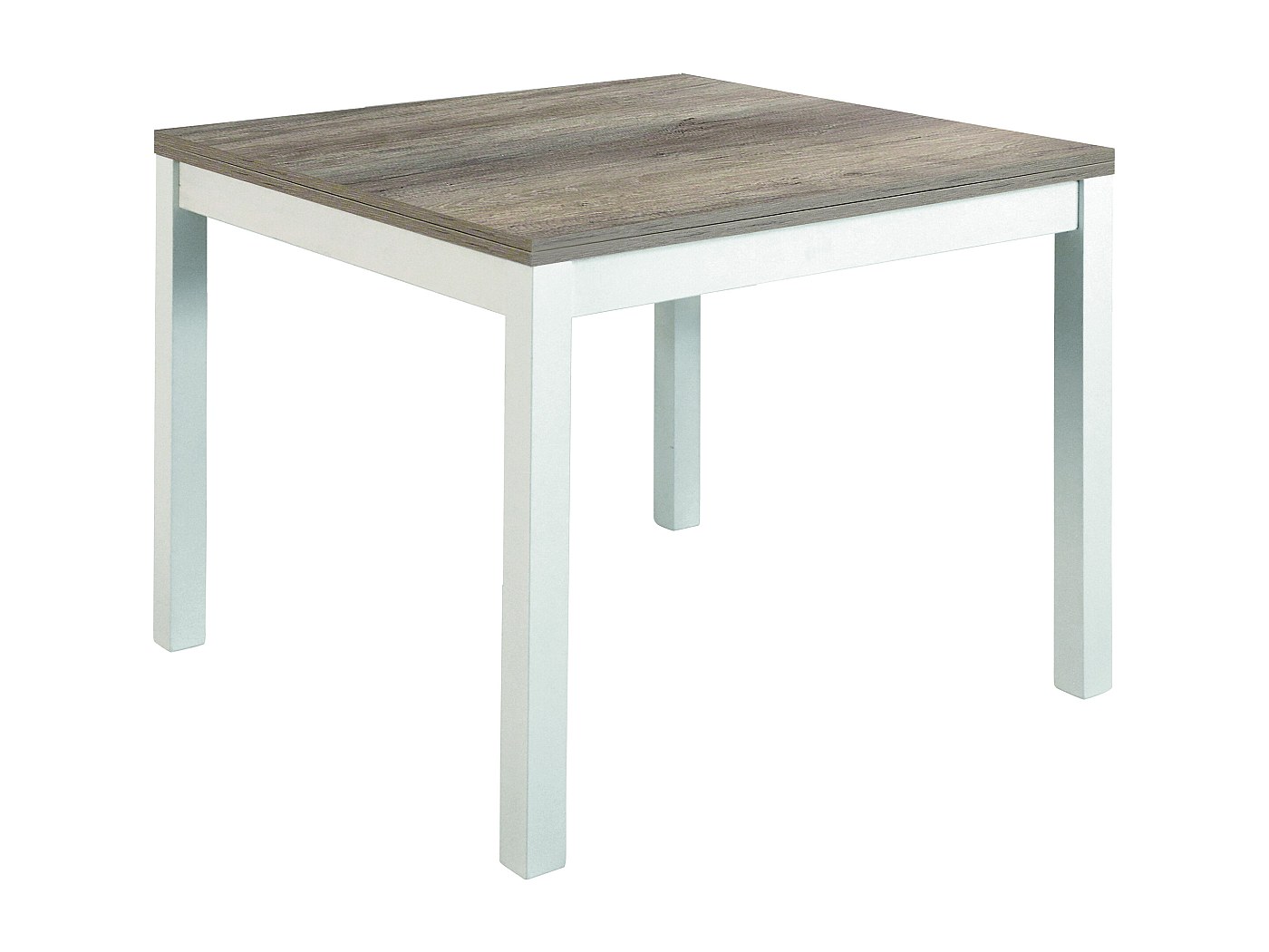Table pliante carrée en bois 90x90 cm 180x90 cm - POSITANO