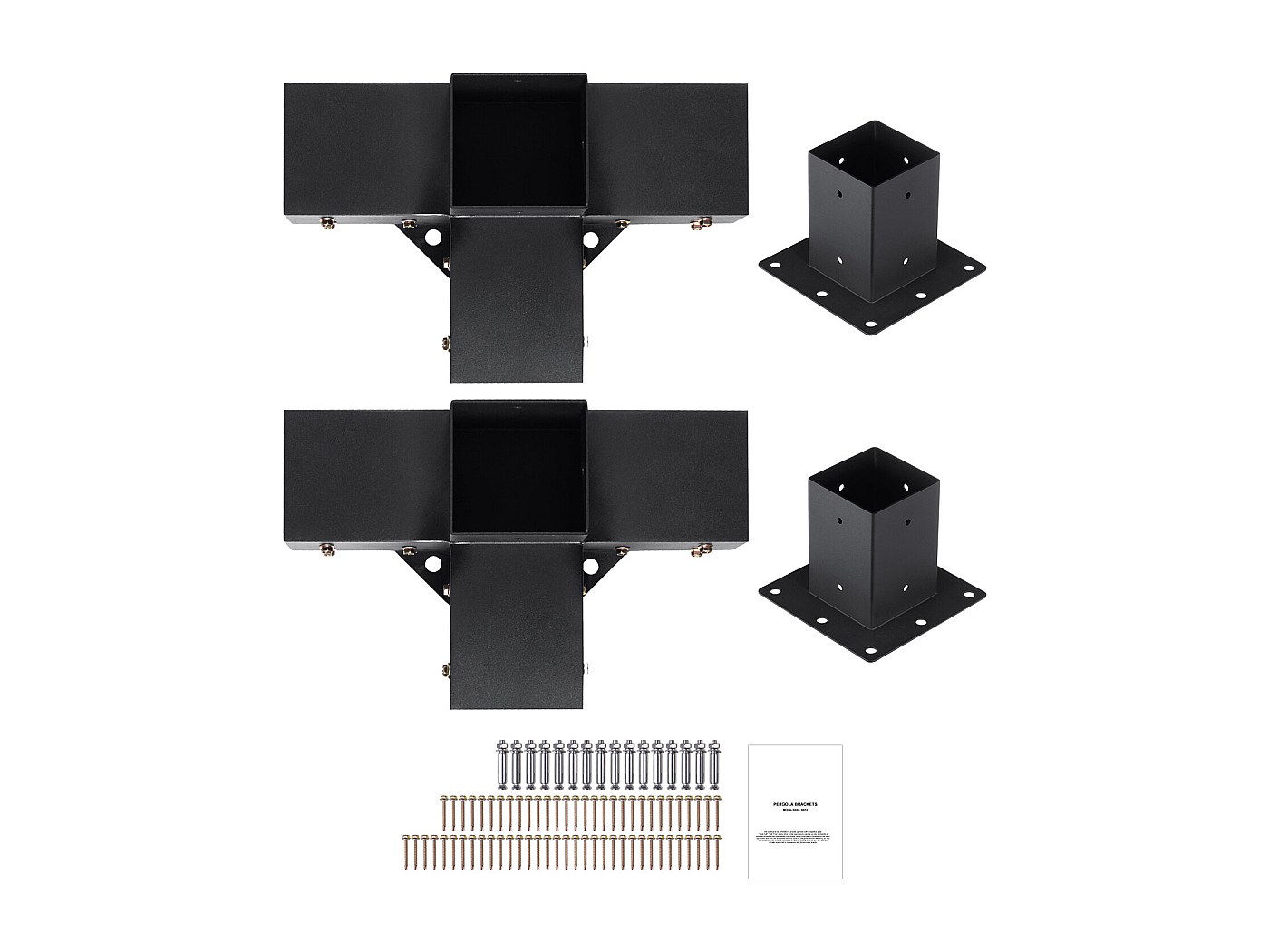 Kit staffe per Pergola SucceBuy 10 cm x 10 cm, Interno 9 cm x 9 cm, 4 ...