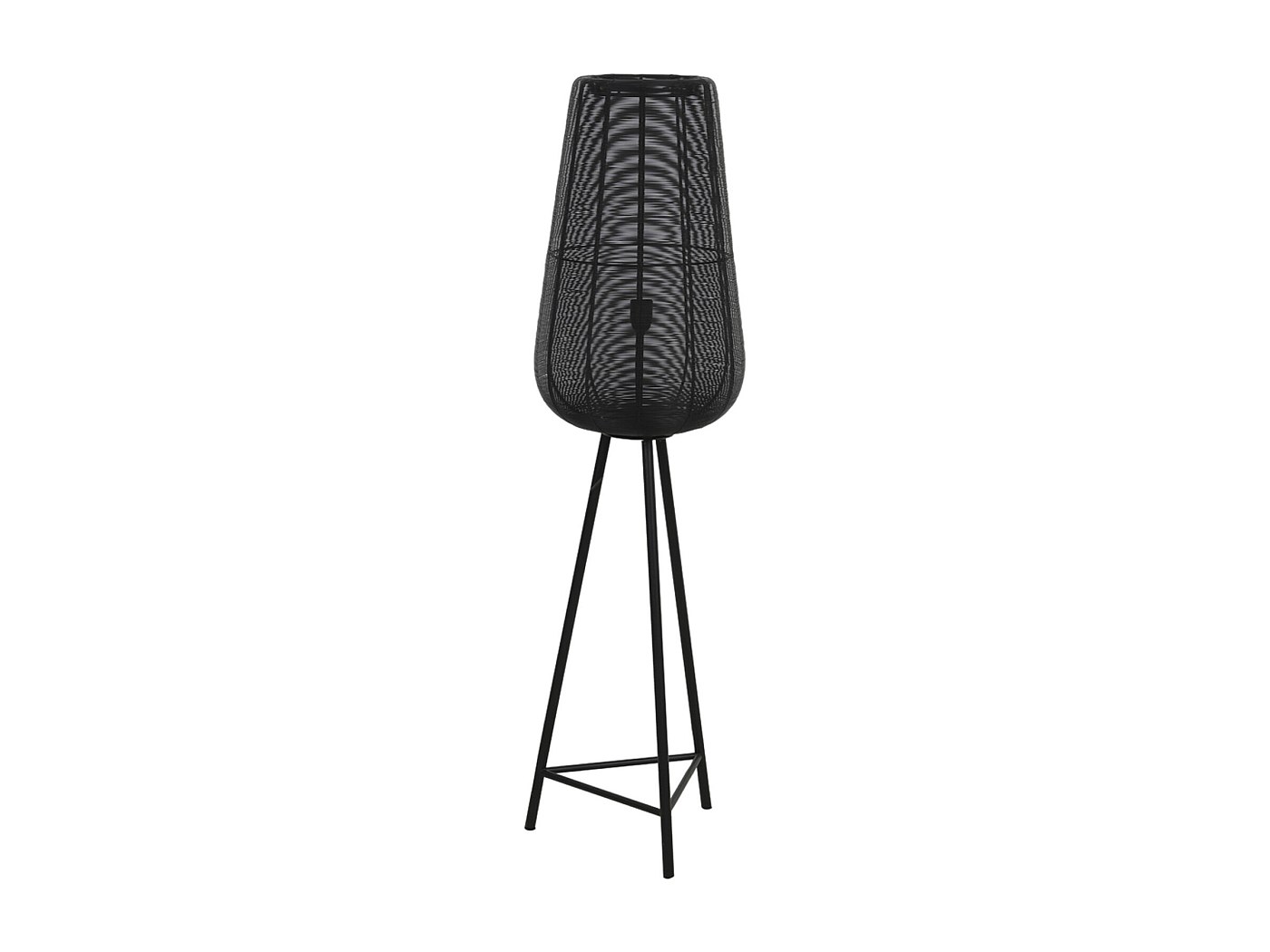 Vloerlamp ADETA - Ø37x135cm - Zwart