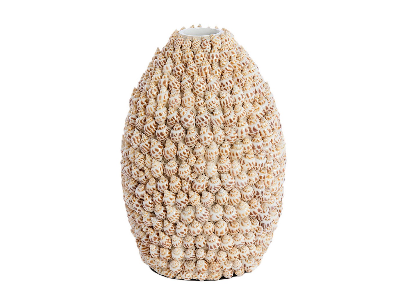 Vase SHELL - Ø19x28,5cm - Marron