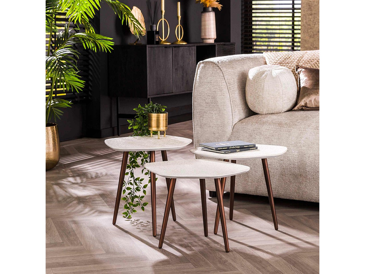 Point Stone Couchtisch - 3er-Set