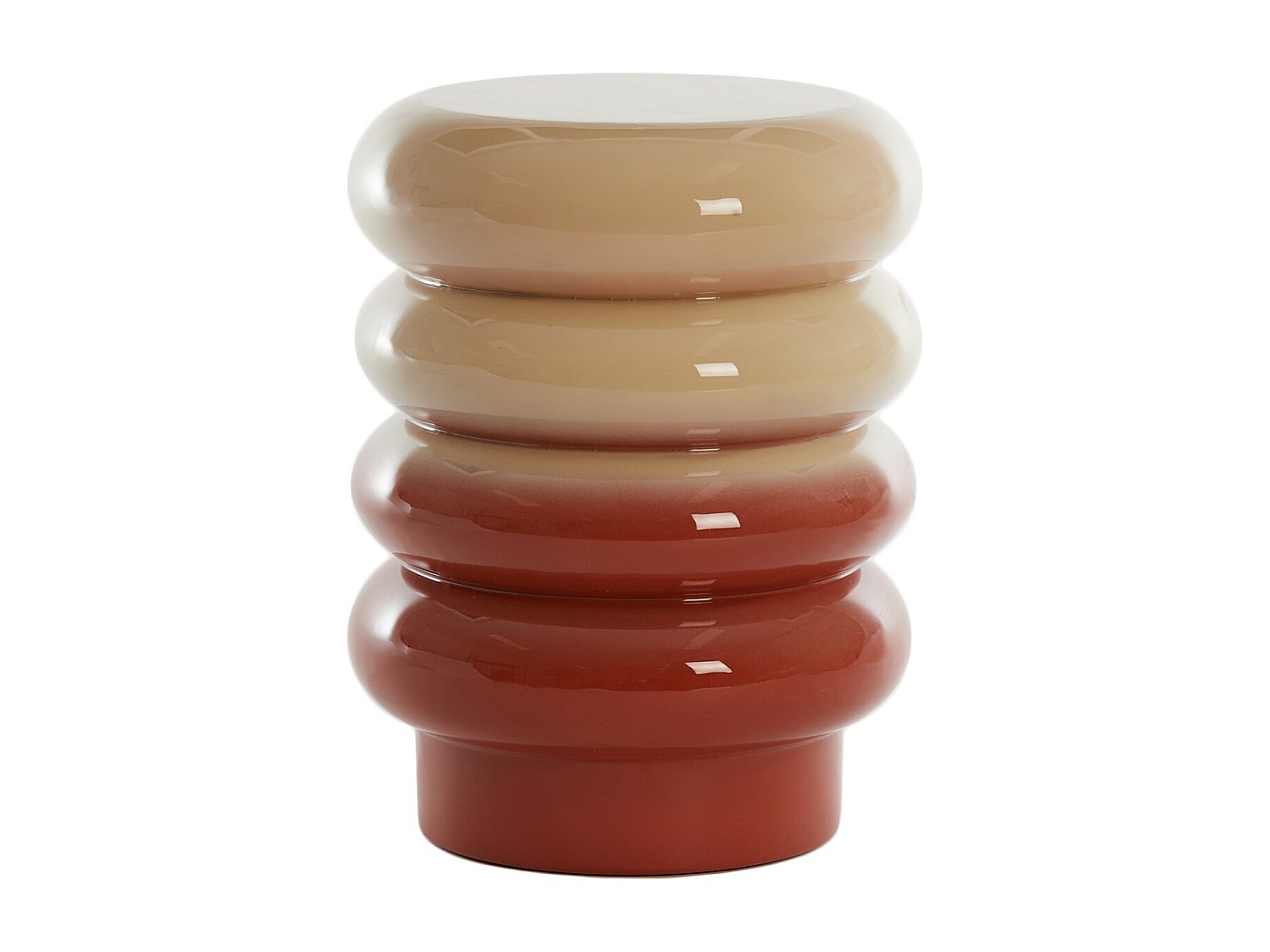 Bijzettafel MIROGI - Ø30x40cm - Wit