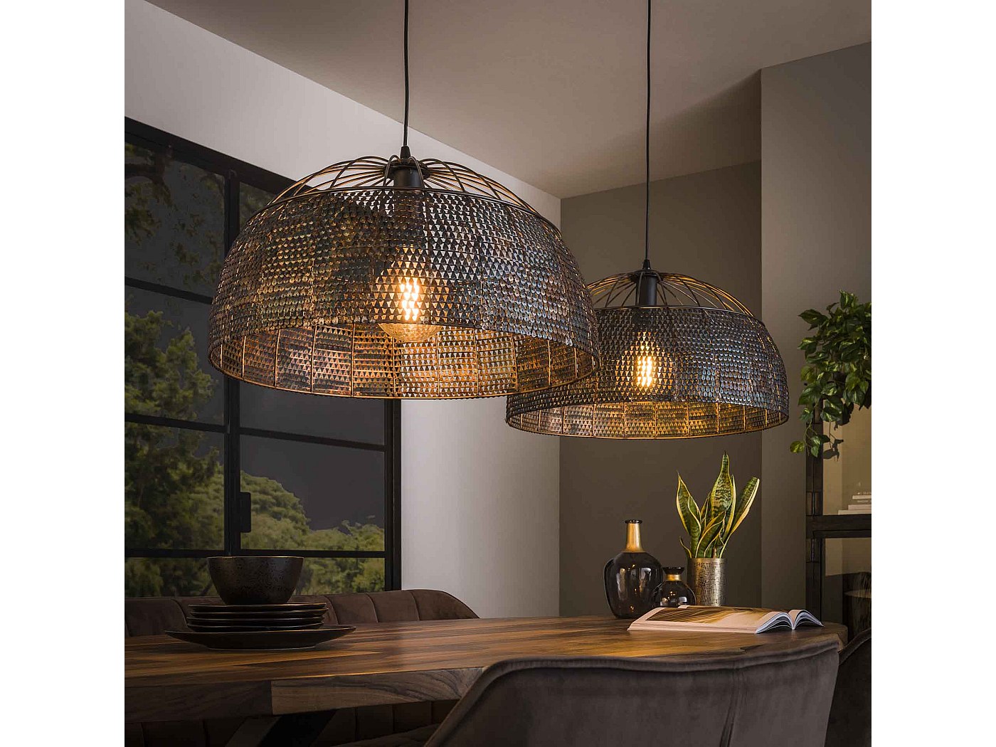 Suspension 2L armor Ø60 / Noir marron