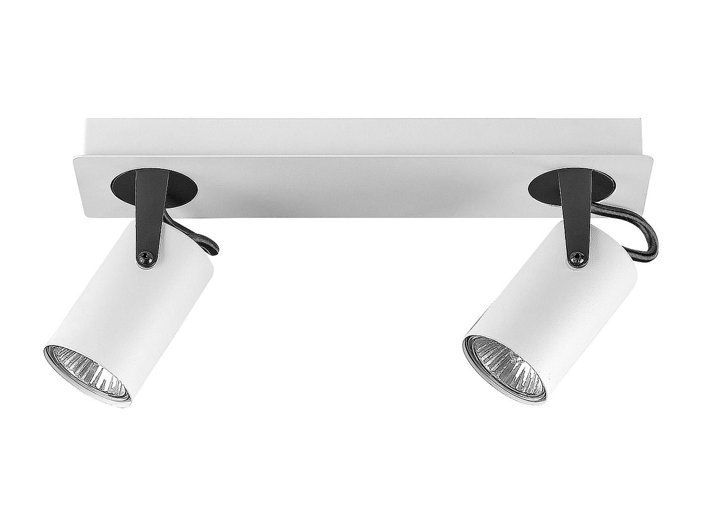 Plafondlamp 2 spots wit KLIP