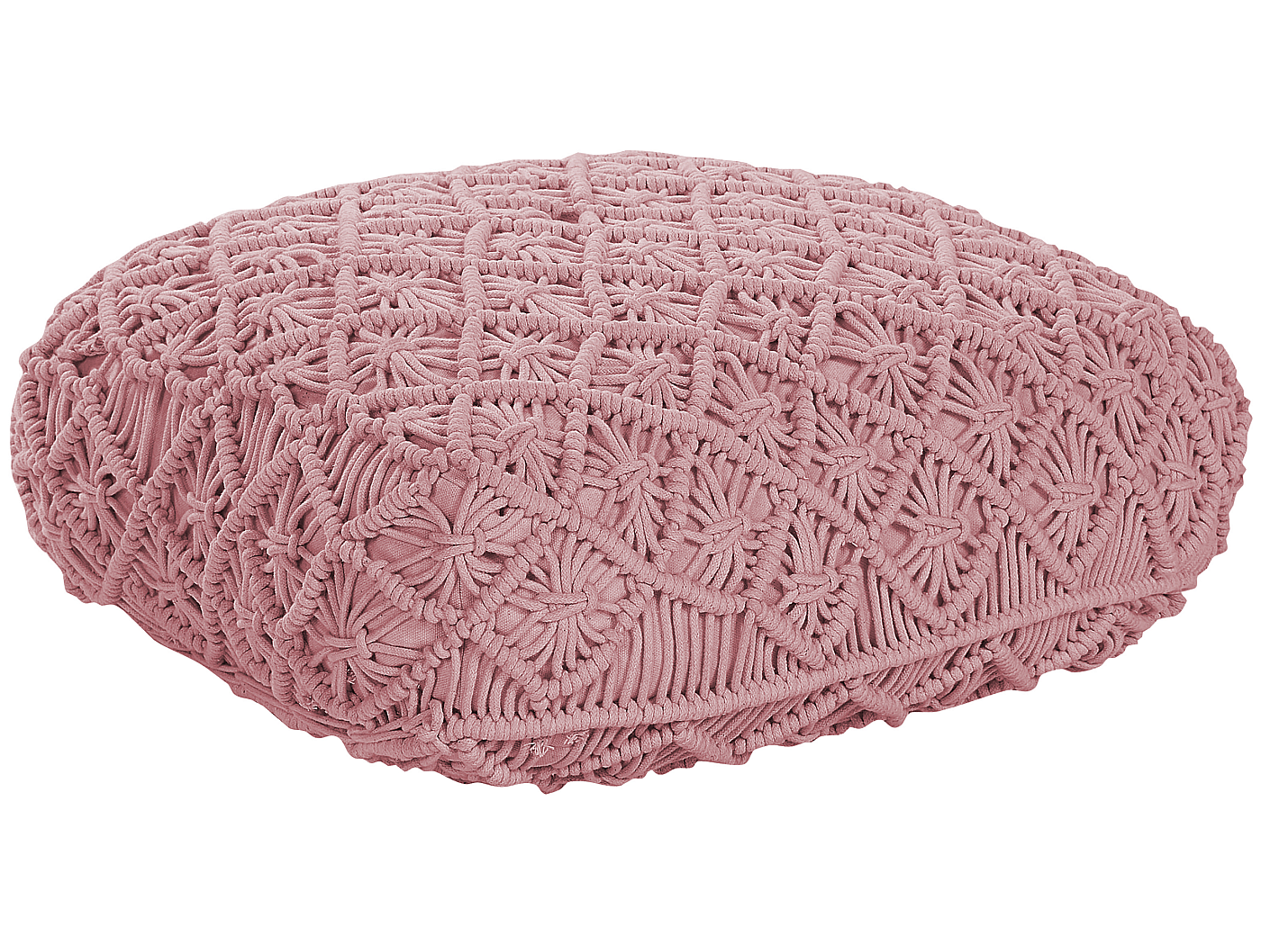 Pouf in cotone rosa 50 x 50 cm BERRECHID