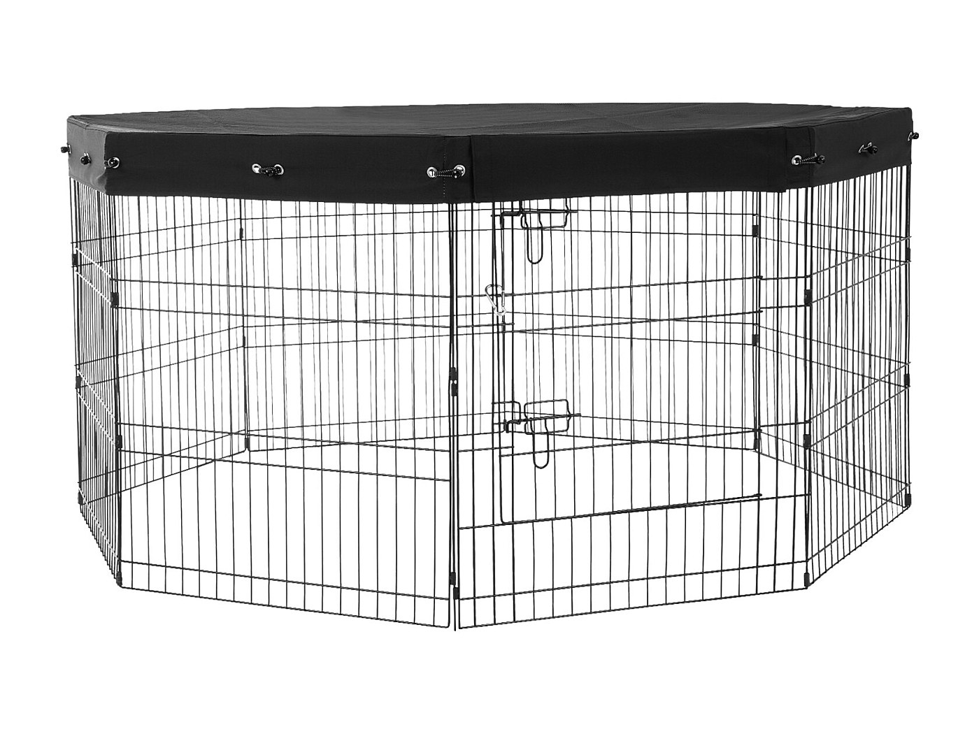Hondenpark SucceBuy Opvouwbare Metalen Hondenren met 8 Panelen, met ...