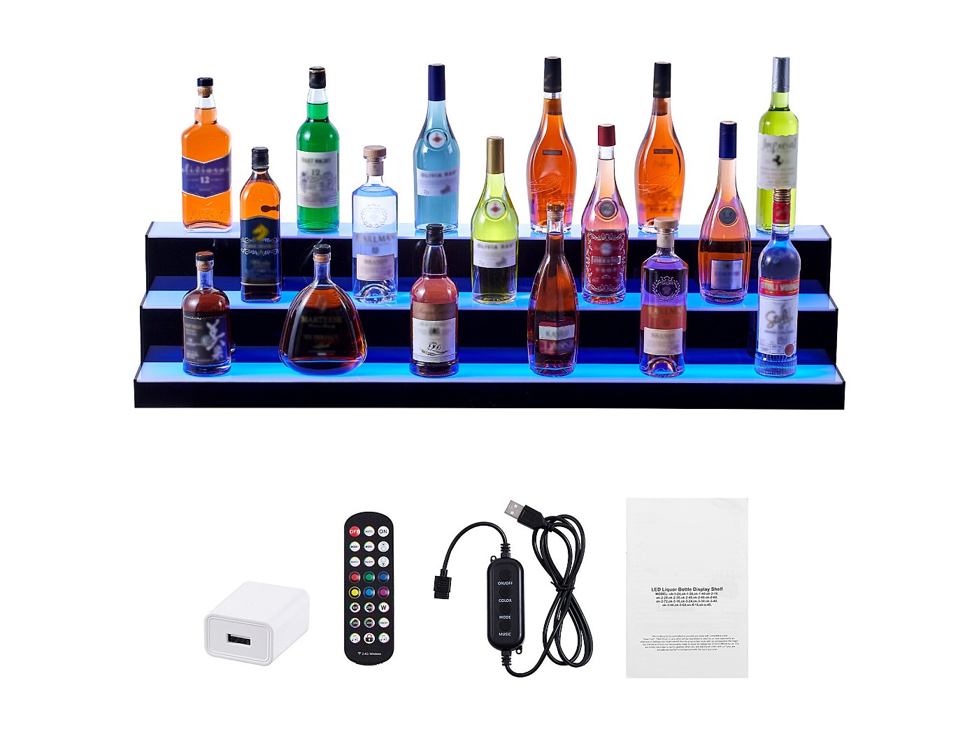 Expositor para Garrafas de Álcool com Iluminação LED SucceBuy ...