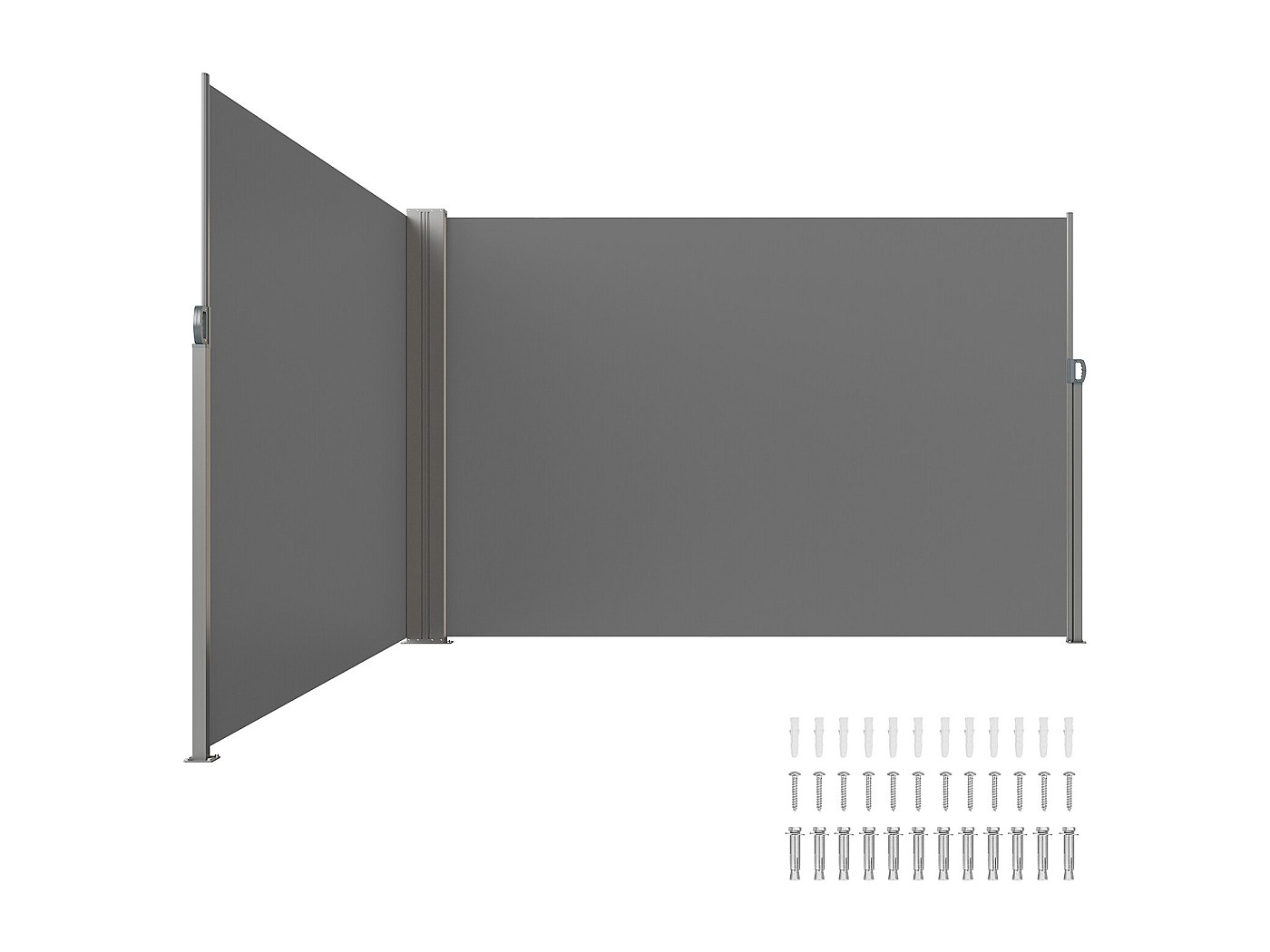 Toldo Lateral Retratil SucceBuy, 200 x 600 cm, veda de Separação para Pátio