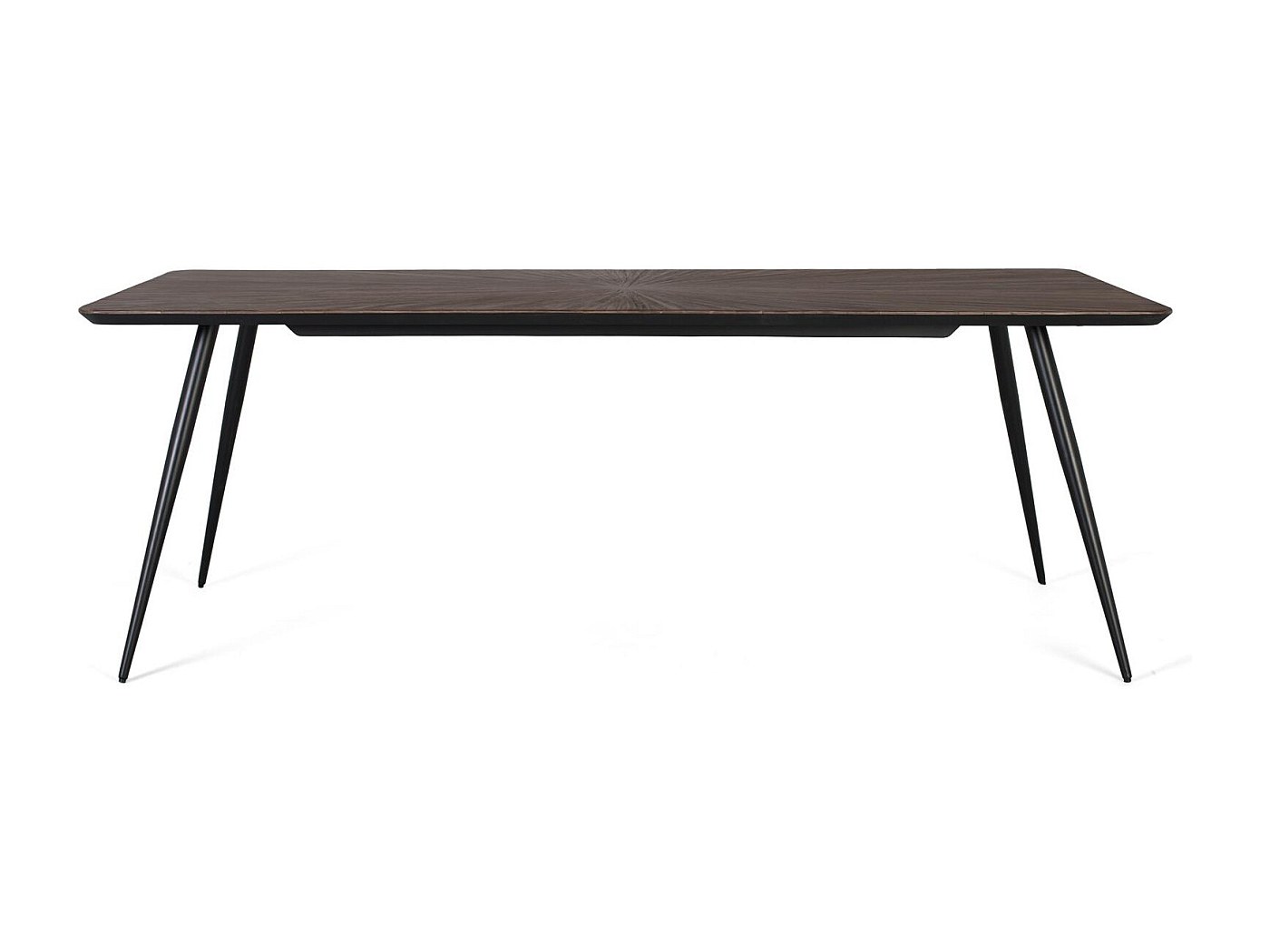 Table à manger avec plateau rectangulaire en teck 220 cm