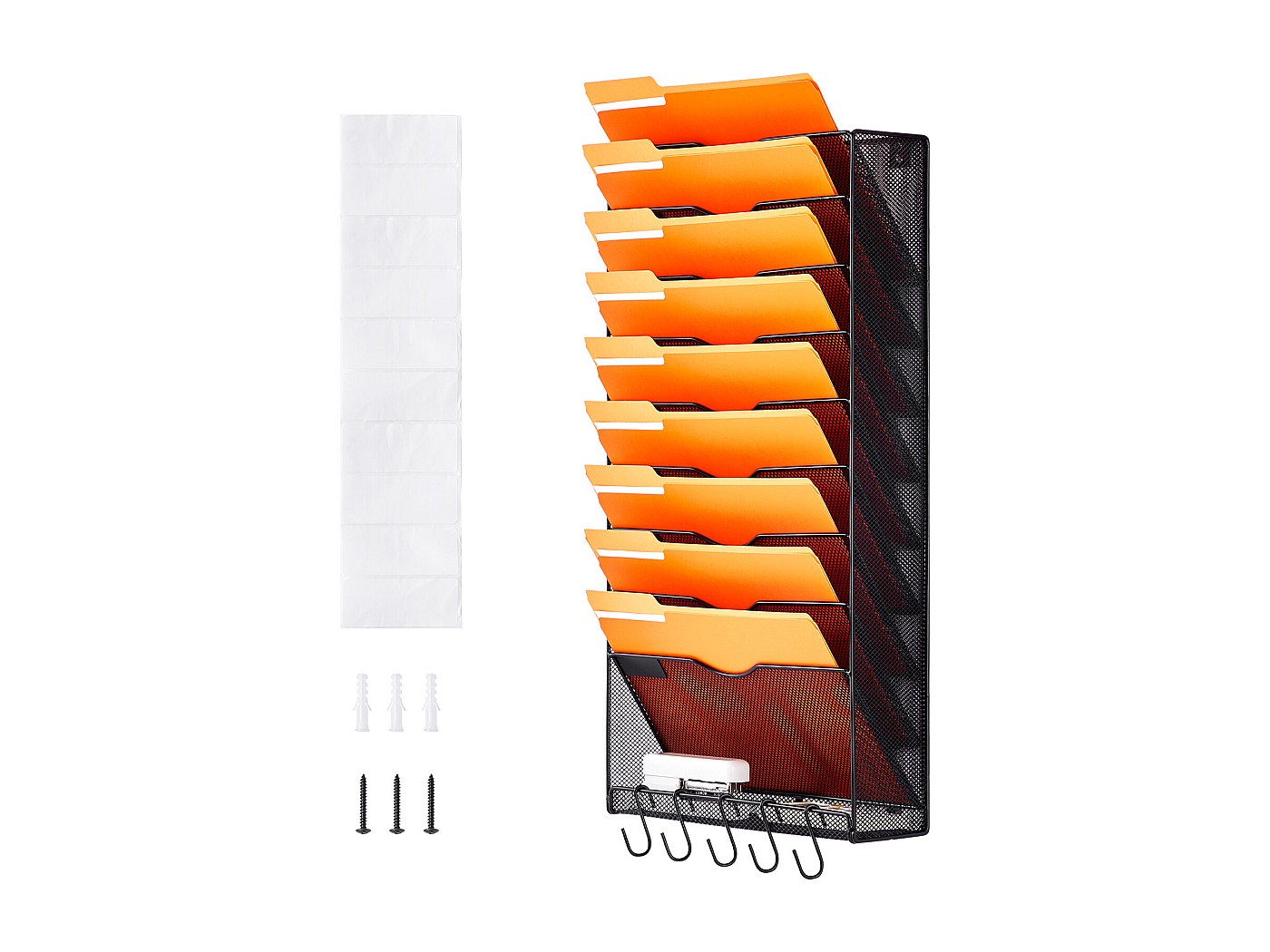 Support Mural SucceBuy File Wall Shelf Mesh Wall File Holder 1 Pièce 10 ...