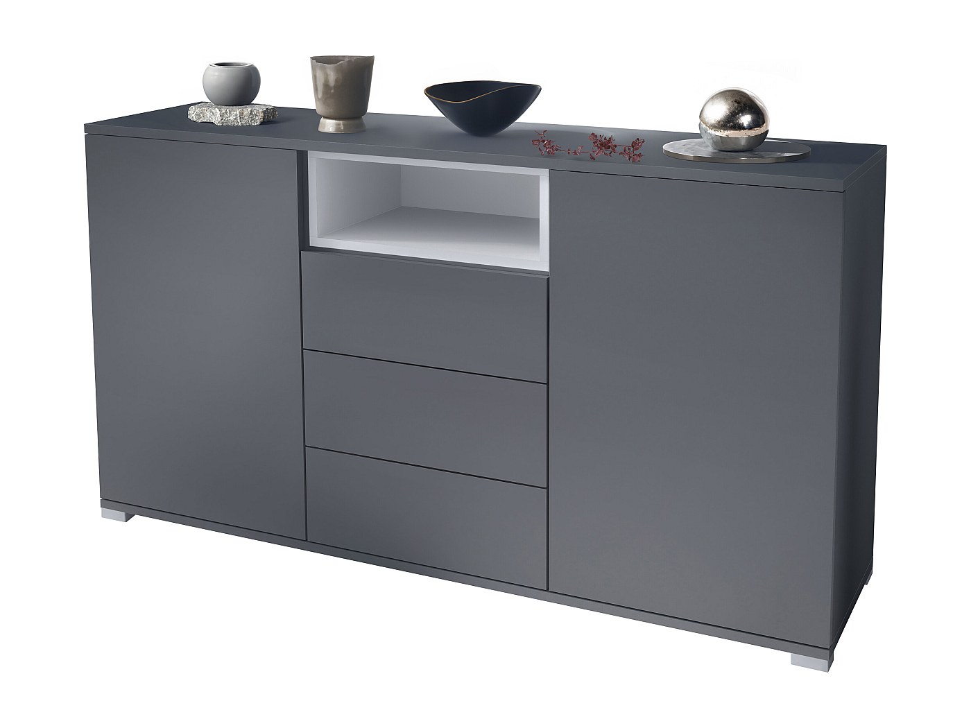 Skadu V2 Buffet, Commode avec 2 portes, 3 tiroirs et 1 compartiment ...