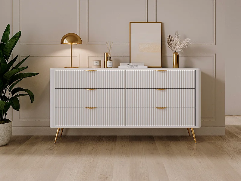 Wunderschone Kommode Gold Weiss Bilder
