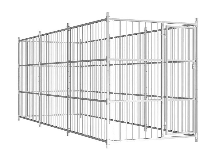 Jaula para perros de exterior para parque de mascotas 450 x 150 x 185 cm (02_0000354)