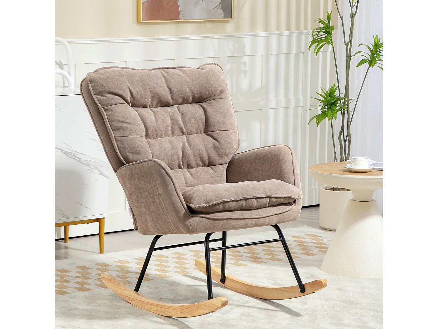 Poltrona a dondolo, poltrona a dondolo, poltrona con braccioli ...