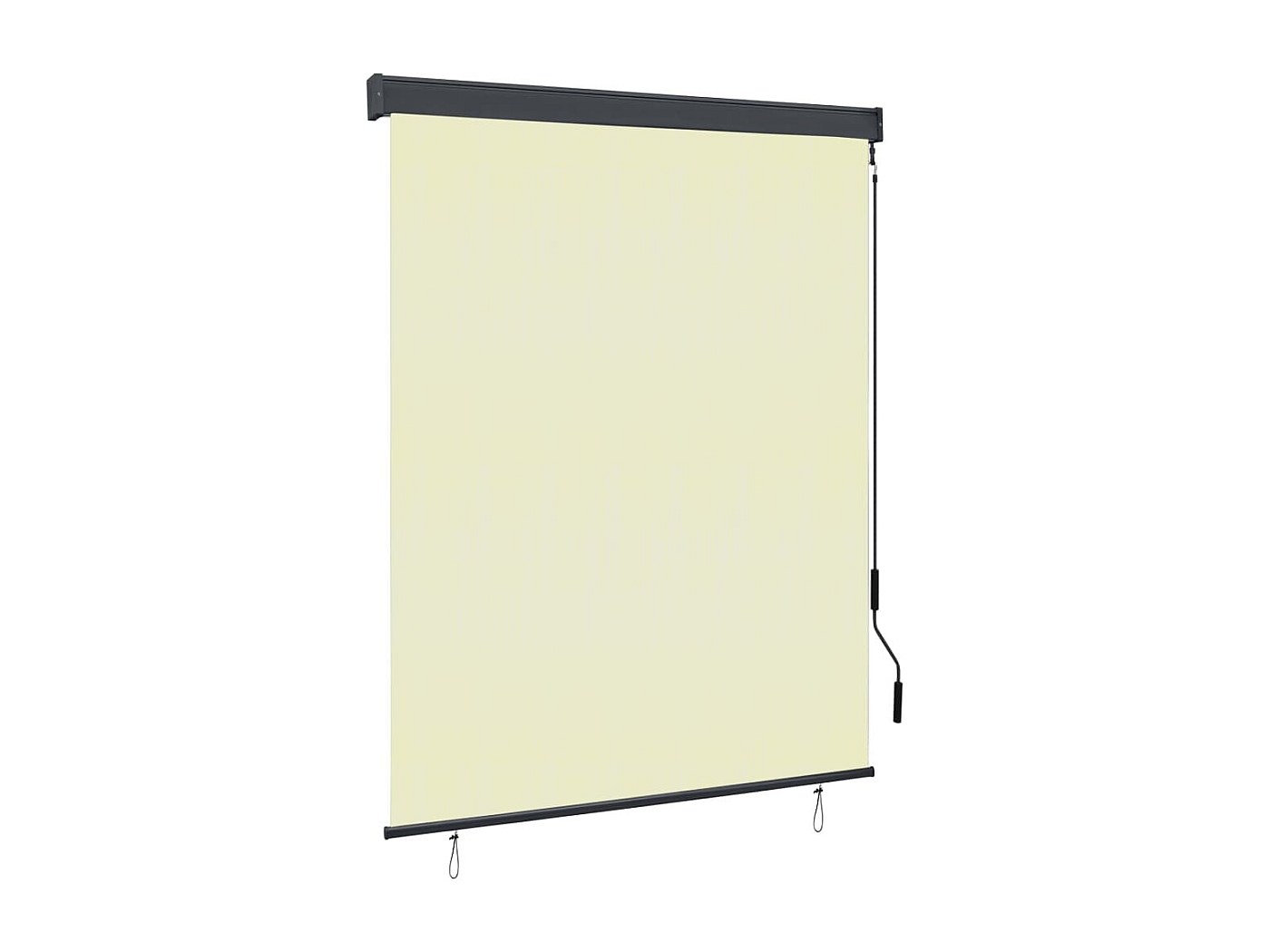 Store roulant d'extérieur 140 x 250 cm Crème