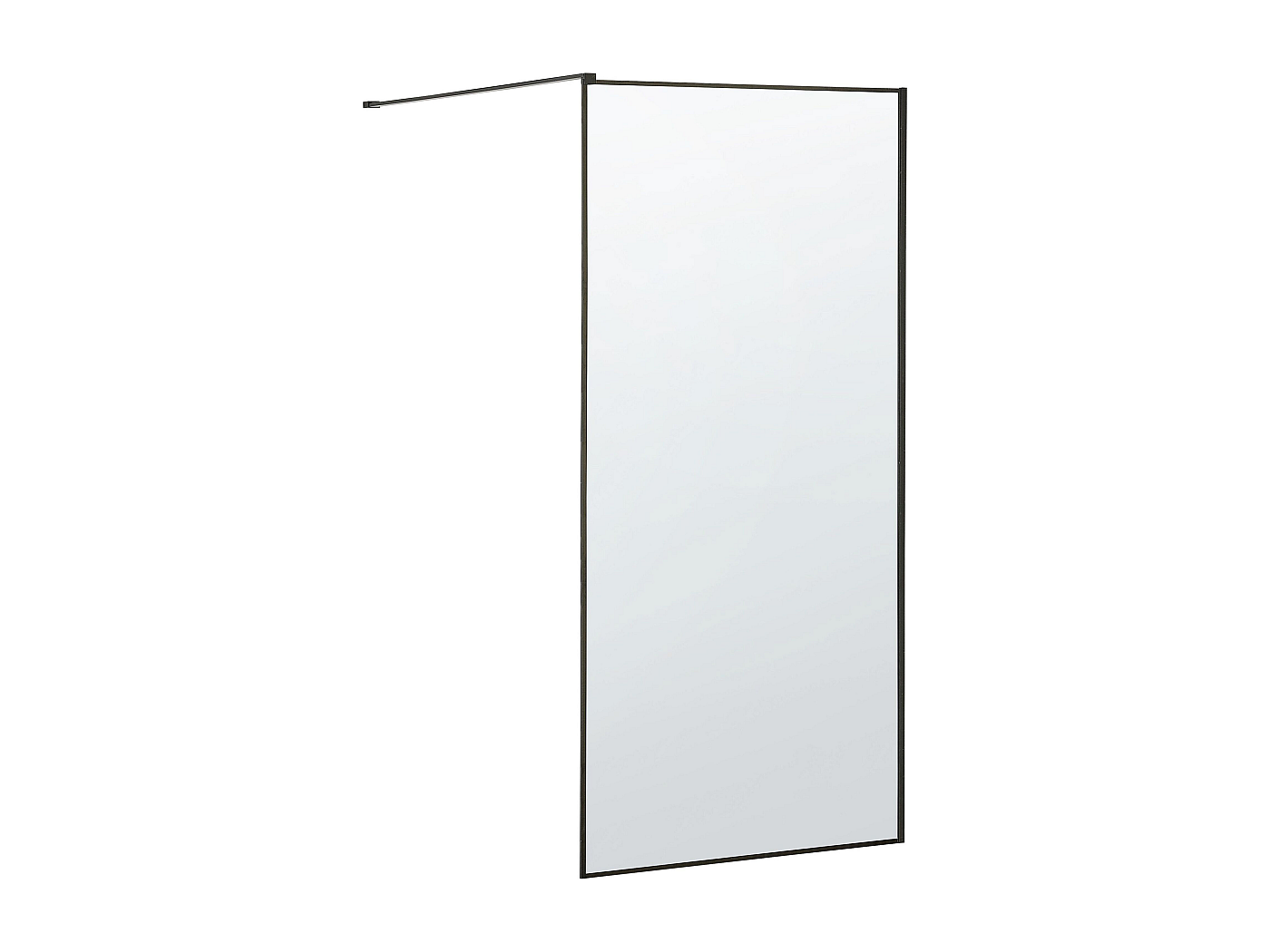 Douchescherm WASPAM II 90 x 190 cm Zwart