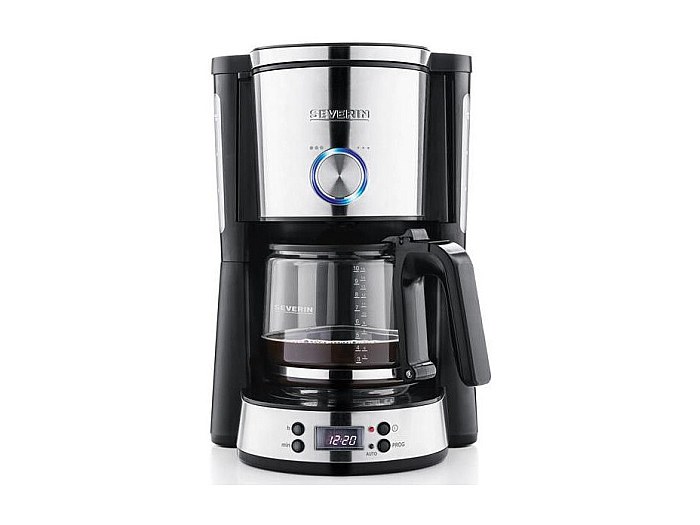 Cafetera Programable 10T 1,4L 1000W Selector de Aroma LCD Negro Inox ...