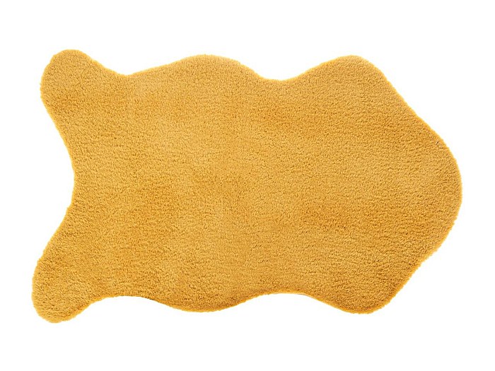 Tapis en Fourrure Ocre Extra Doux 60 x 90 cm