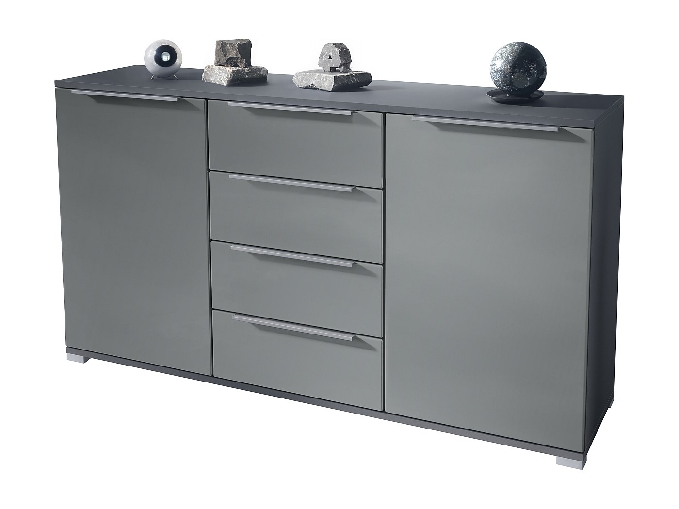 SIDEBOARD Linio Graphit Seidenmatt