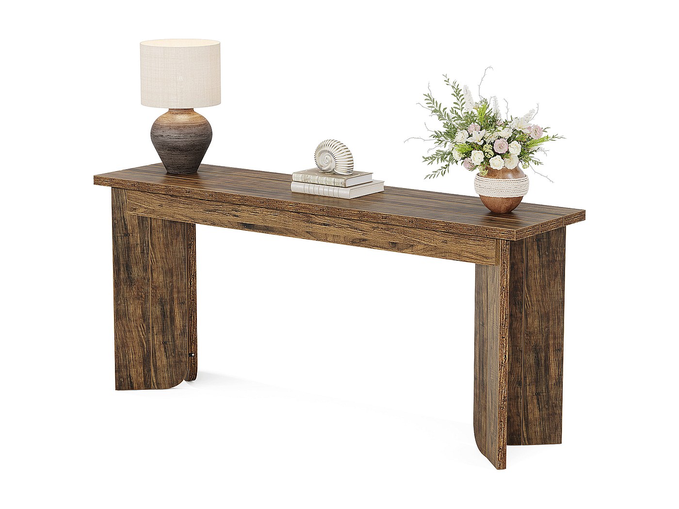 Table console extra longue, 180 x 40 x 80,5 cm, avec plateau de table ...
