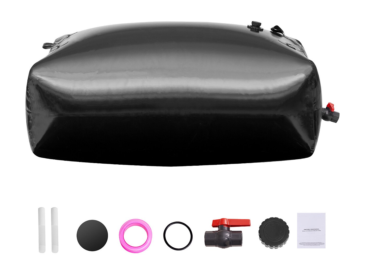Tragbarer Wassertank SucceBuy 540L, Faltbar aus PVC, Schwarz ...