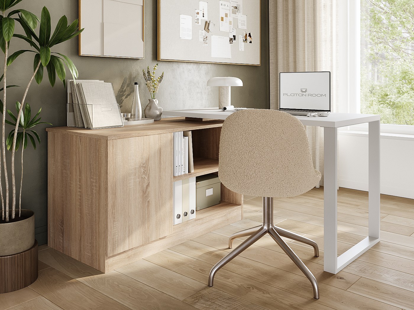 Bureau pivotant 360 RIO Table multifonction 3-en-1 – commode, bureau d ...