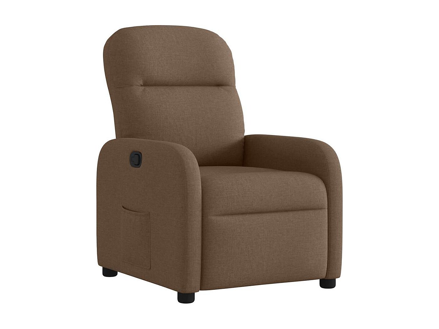 Poltrona | Cadeira Relax | Cadeira reclinável tecido castanho SHL792580