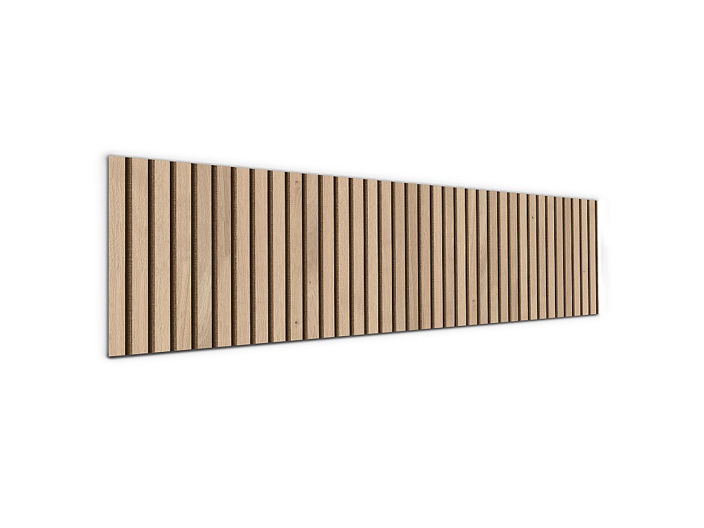 Tête de lit adhésif Yute 200x60 cm, imitation bois, mdf avec imprimé ...